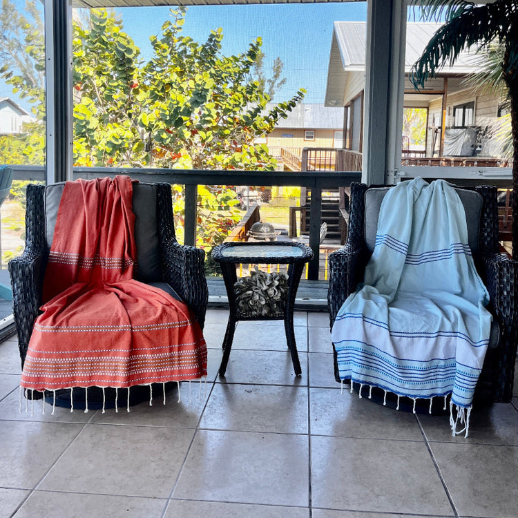 100% Cotton versatile, elegant quick dry light towels! – The Fouta Spa